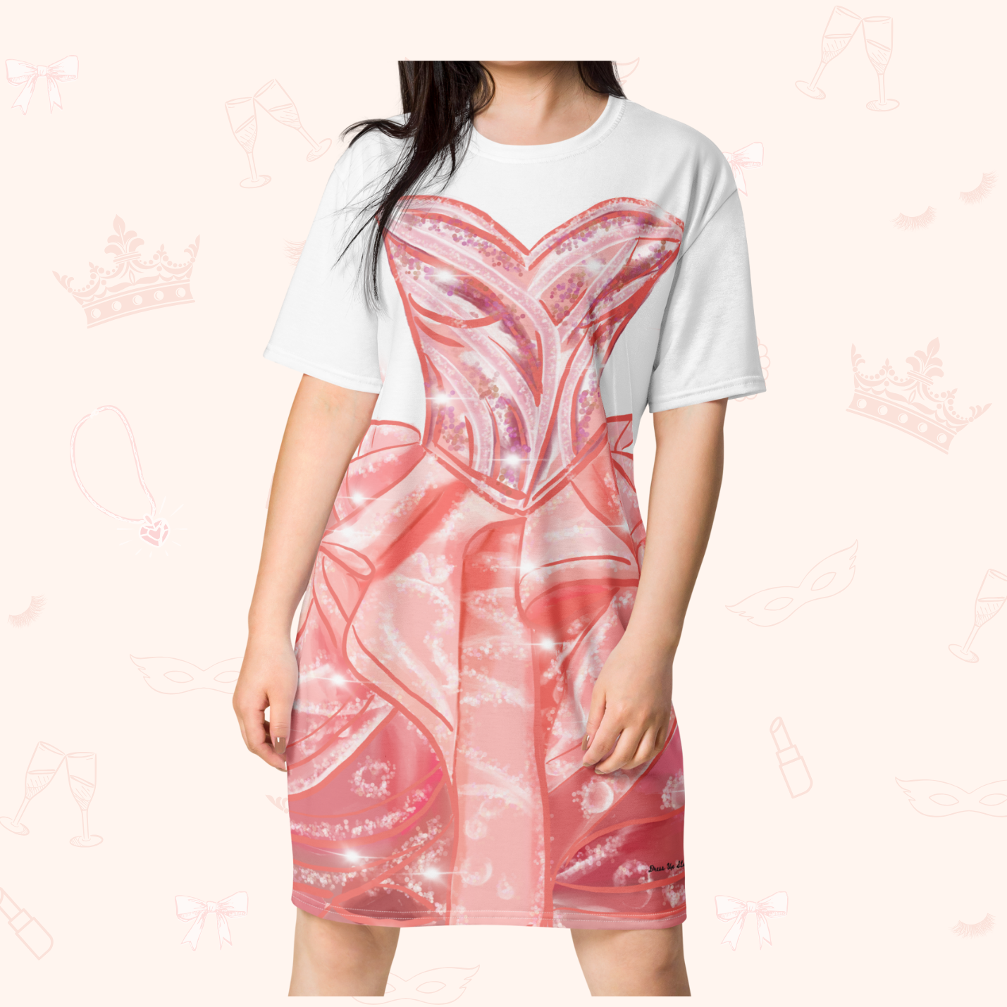 Glinda T-Shirt Dress | Easy Costume, Fun Loungewear, Unique Gift ...