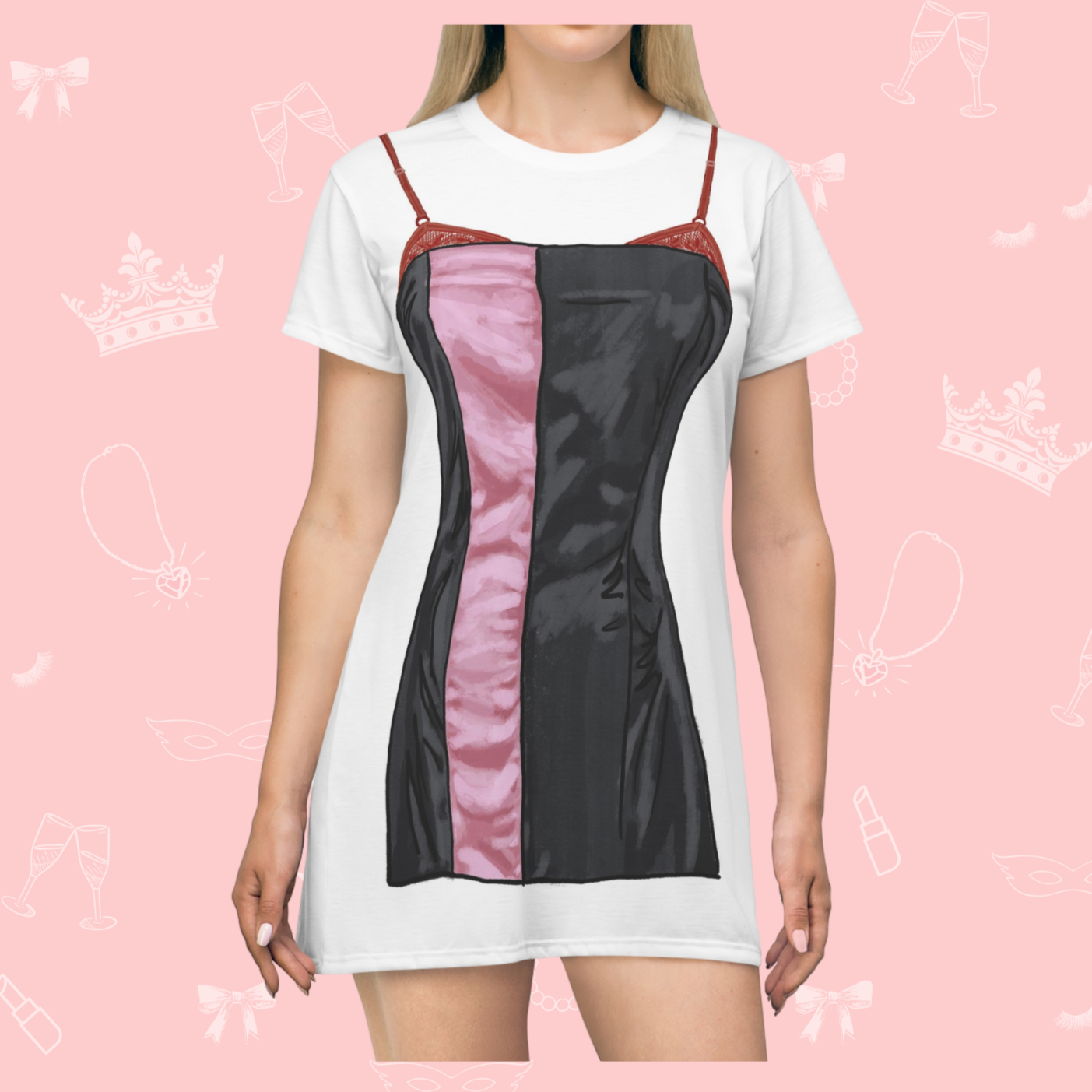 Loungewear T-Shirt Dress | Easy Costume, Fun Loungewear, Unique Gift ...